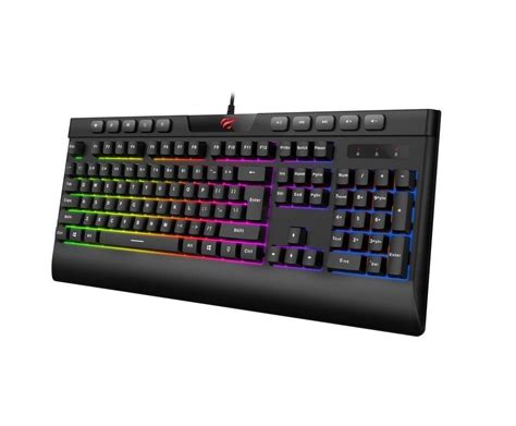 ① Klawiatura gamingowa podświetlana Havit KB487L RGB mysz mata dla graczy