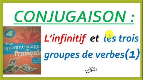 L Infinitif Et Les Trois Groupes De Verbes Youtube