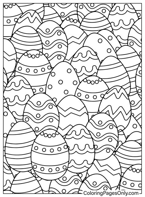 Coloring Page Easter Eggs Free Printable Coloring Pages