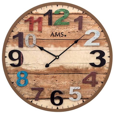 Horloge Murale Moderne En Bois Blanc