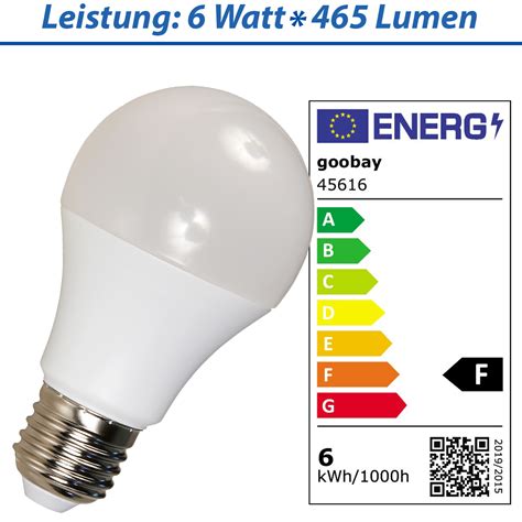 LED Birne E27 6W 465lm warmweiß kabika de