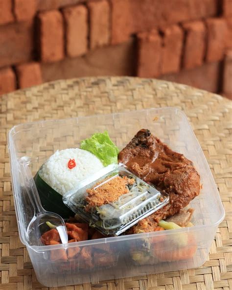 Nasi Kotak Or Rice Box Or Lunch Box Popular As Sego Berkat With