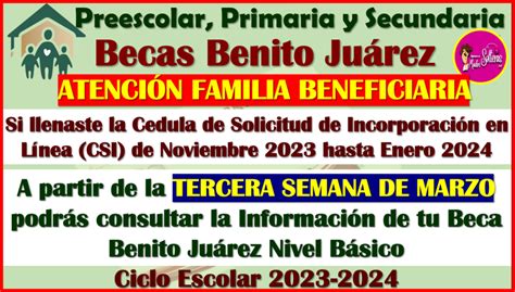 Si Aun No Has Entregado DOCUMENTOS Para Las Becas Benito Juárez Nivel