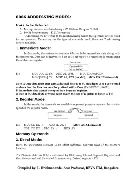 8086 addressing modes instruction operand 8 bit or 16 bit pdf instruction set central