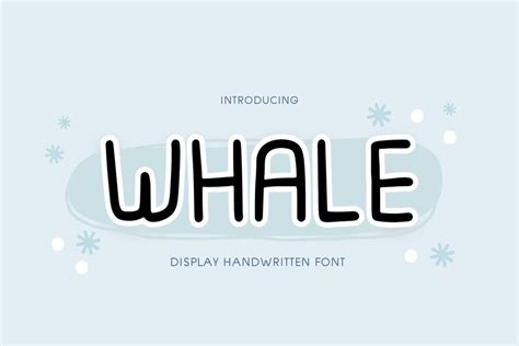 Whale Font Cute Font