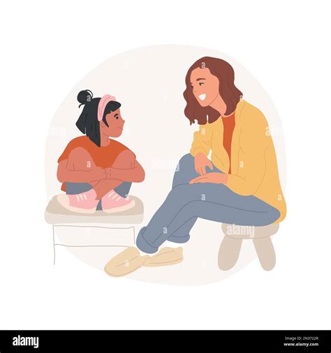 Escucha Activa Aislado Ilustraci N Vectorial De Dibujos Animados Ni O