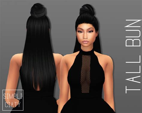 Sims 4 Cc Messy Bun Hair