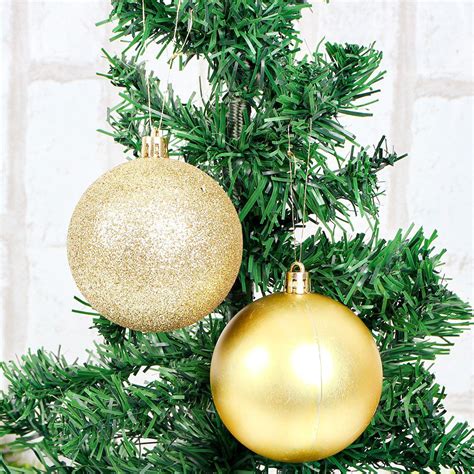 Kit 6 Bolas De Natal 7 Cm Pendente Para Árvore Mista Glitter Feira da