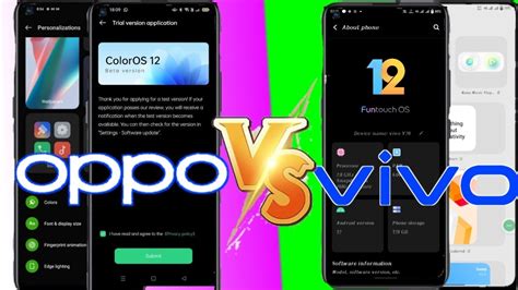 Oppo Vs Vivo Comparison Update Sistem Vivo Vs Oppo Android Update