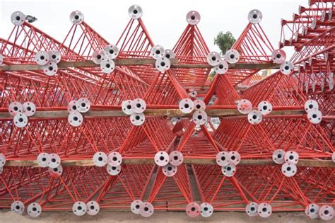 Self Supporting Telecom Lattice Antenna Tower Hot Dip Galvanized