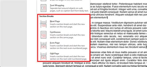 How To Create And Use Sections In Microsoft Word
