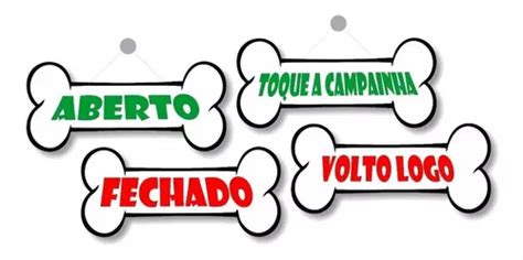 Placas Aberto Toque E Camp Fechado Volto Logo X Parcelamento Sem