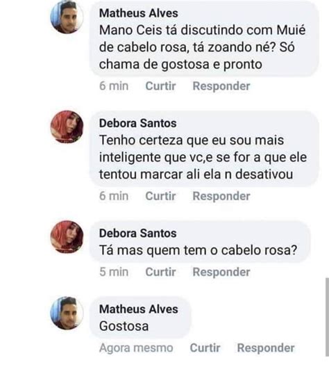 To o é 6 Matheus Alves Mano Ceis tá discutindo Muié de cabelo rosa