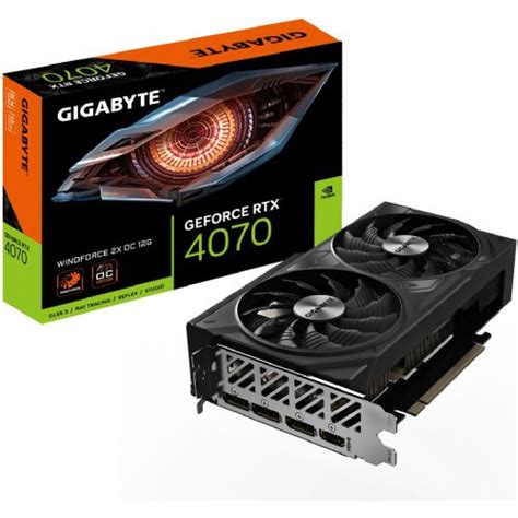 Grafična kartica GIGABYTE GeForce RTX 4070 WINDFORCE 2X OC 12G 12GB