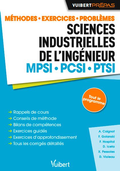 Méthodes exercices problèmes sciences industrielle de l ingénieur