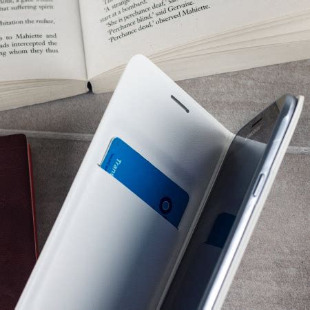 Funda Oficial Samsung Galaxy J Flip Wallet Blanca