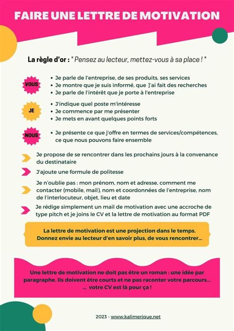 Les bons conseils pour réaliser une lettre de motivation Kalimerique