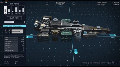 Razorleaf Ship Upgrade Build Starfield Extra Cargo Weapon And