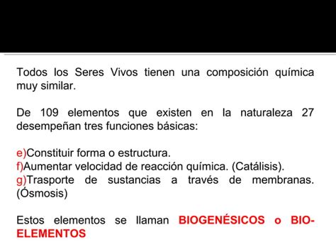 Composición Química De Los Seres Vivos PPT