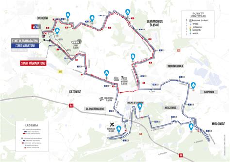 Silesia Marathon Trasa Silesia P Maraton Silesia Marathon