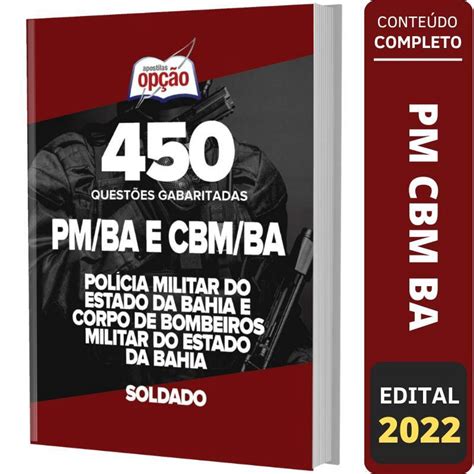 Caderno Questões Gabaritadas Pm E Cbm Ba Soldado Submarino