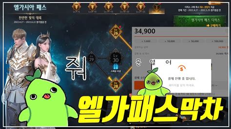 로아 엘가시아 패스 구매막차 그리고 카드깡 YouTube