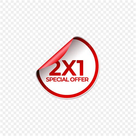Etiqueta De Promoción De Oferta Especial Redonda Roja Y Blanca PNG