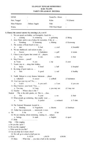 B Ing Kls 6 PDF