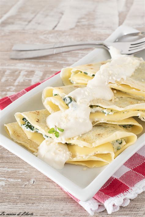 Crespelle Ripiene Di Ricotta E Spinaci Crespelle Crespelle Farcite
