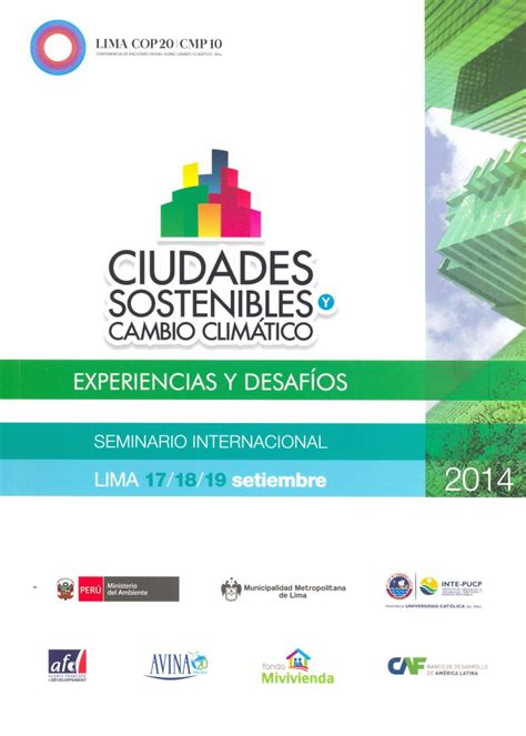 Ciudades Sostenibles Y Cambio Clim Tico Experiencias Y Desaf Os