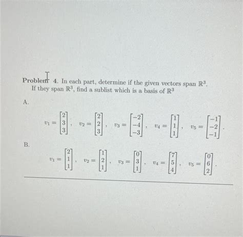 solved problem 4 in each part determine if the given