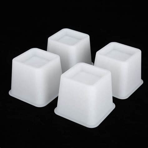 FAN Lot de 4Pcs Rehausseur Pieds de lit Élévateur de litPied de