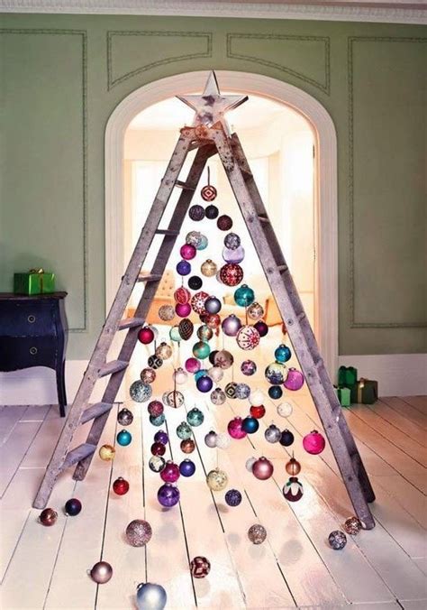 Décoration de Noël originale et bon marché Arbre de noël alternatif