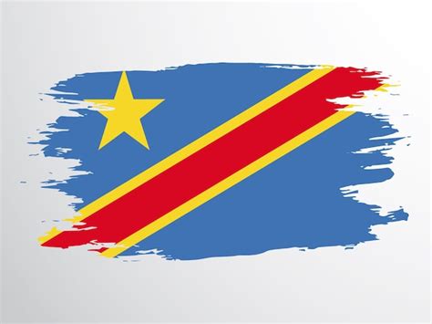 Premium Vector Vector Flag Of The Democratic Republic Of The Congo