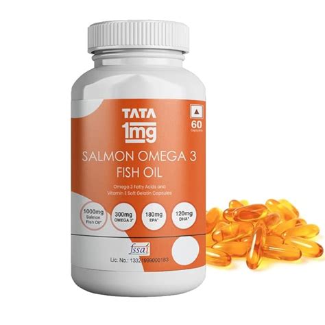 Tata Mg Salmon Omega Fish Oil Mg Fish Oil Capsule With Omega