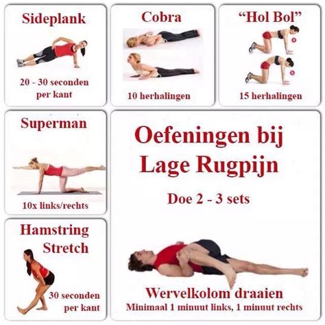 Lage Rugpijn Rugoefeningen Oefeningen Yoga Oefeningen