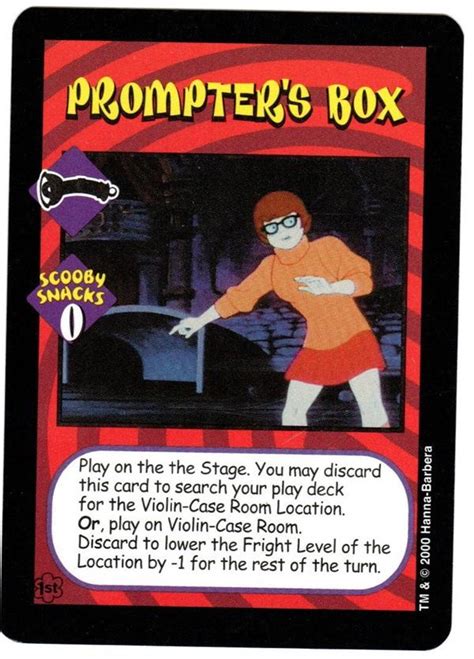 Scooby Doo Expandable Card Game Prompter S Box Art Collectibles