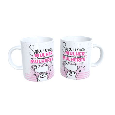 CANECA PERSONALIZADA Flork Frases Empoderadas 6 Nome Loja