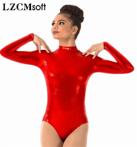 LZCMsoft Women Long Sleeve Ballet Dance Gymnastics Leotards Adult Lycra