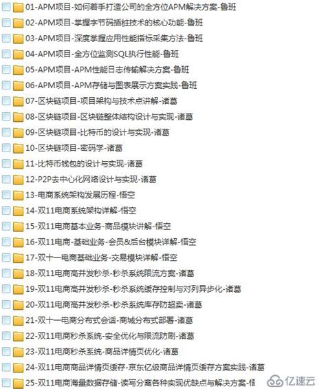 springboot，springcloud项目实战视频高并发高性能分布式框架从无到有微服务架构设计 编程语言 亿速云
