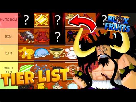 TIER LIST QUAL É AS MELHORES FRUTA DO KING PIECE KING LEGACY