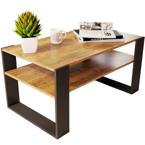 Stolik kawowy DĄB 90x50cm LOFT RETRO ŁAWA STÓŁ 99 Cena Opinie
