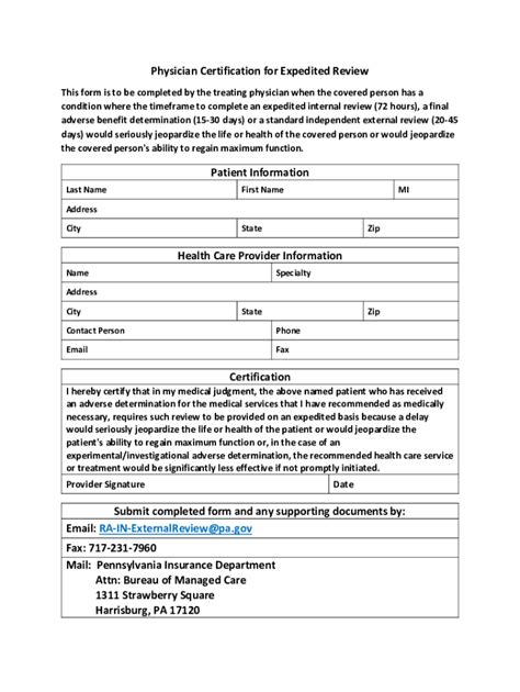 Fillable Online Appendix B Model External Review Request Form Fax