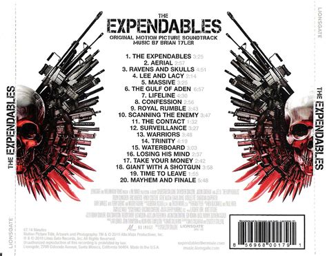Car Tula Trasera De Bso Los Mercenarios The Expendables Portada