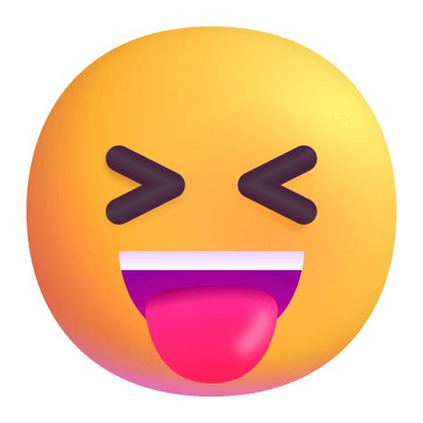 Squinting Face With Tongue D Icon Fluentui Emoji D Iconpack Microsoft