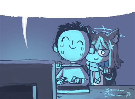 Sensei Shiroko And Arona S Sensei Doodle Blue Archive Drawn By
