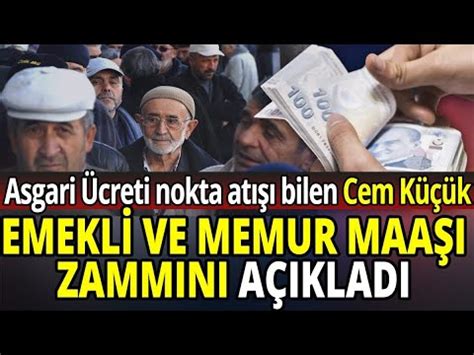 Asgari ücreti nokta atışı bilen Cem Küçük emekli ve memur maaşını