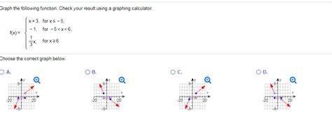solved graph the following function check your result using