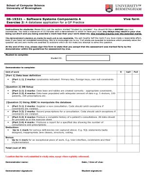 Fillable Online Cs Bham Ac Software Systems Components A Cs Bham Ac