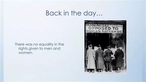Women S Rights Movement PPT